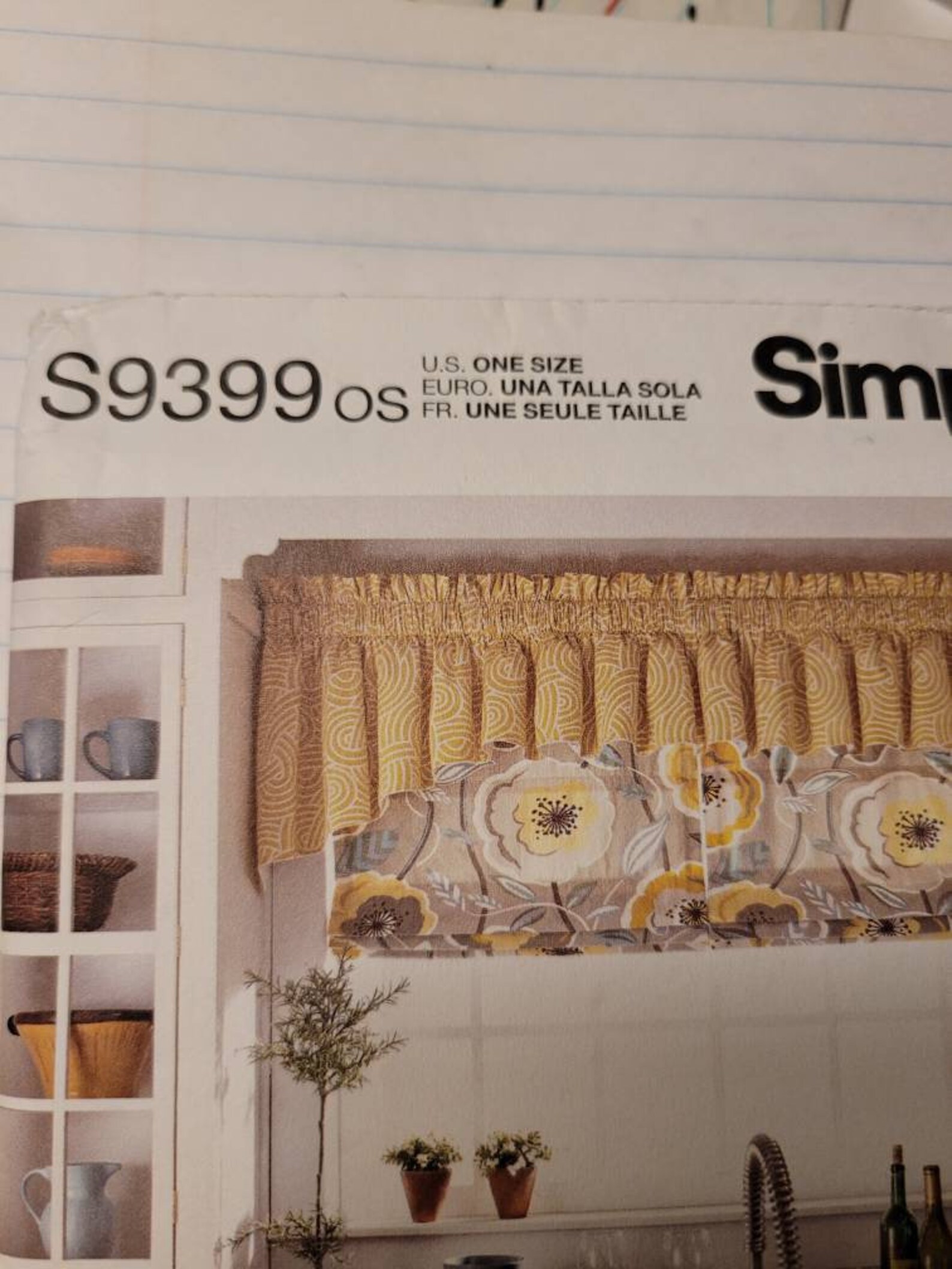 Simplicity S9399, Window Treatments,roman Shades ,valance Scallop,uncut ...