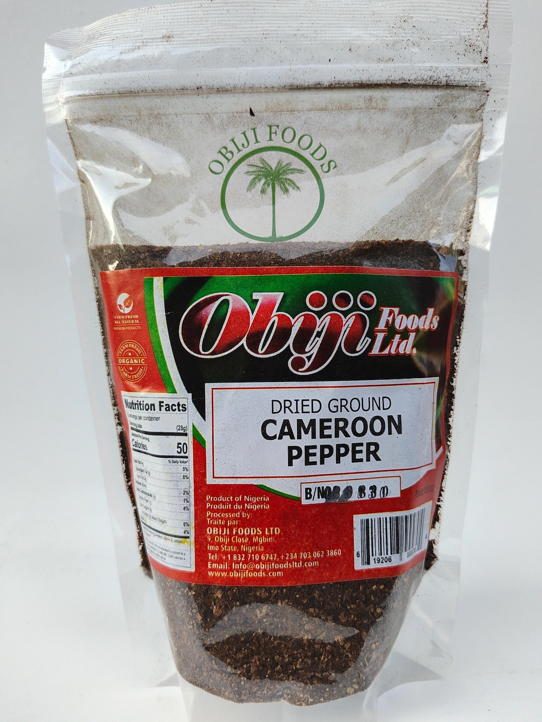 Obiji Foods Cameroon Pepper 8oz | Authentic West African Spice ...