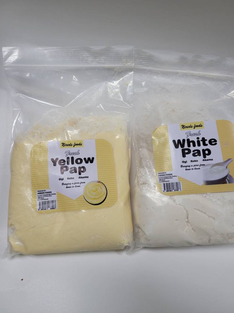 Nigerian Homemade Ogi. Frozen Pap. Fresh Yellow Pap. Ogi. Akamu White ...