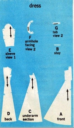 Pattern Vintage 1970s Misses' Designer Short One Piece Dress Simplicity ...