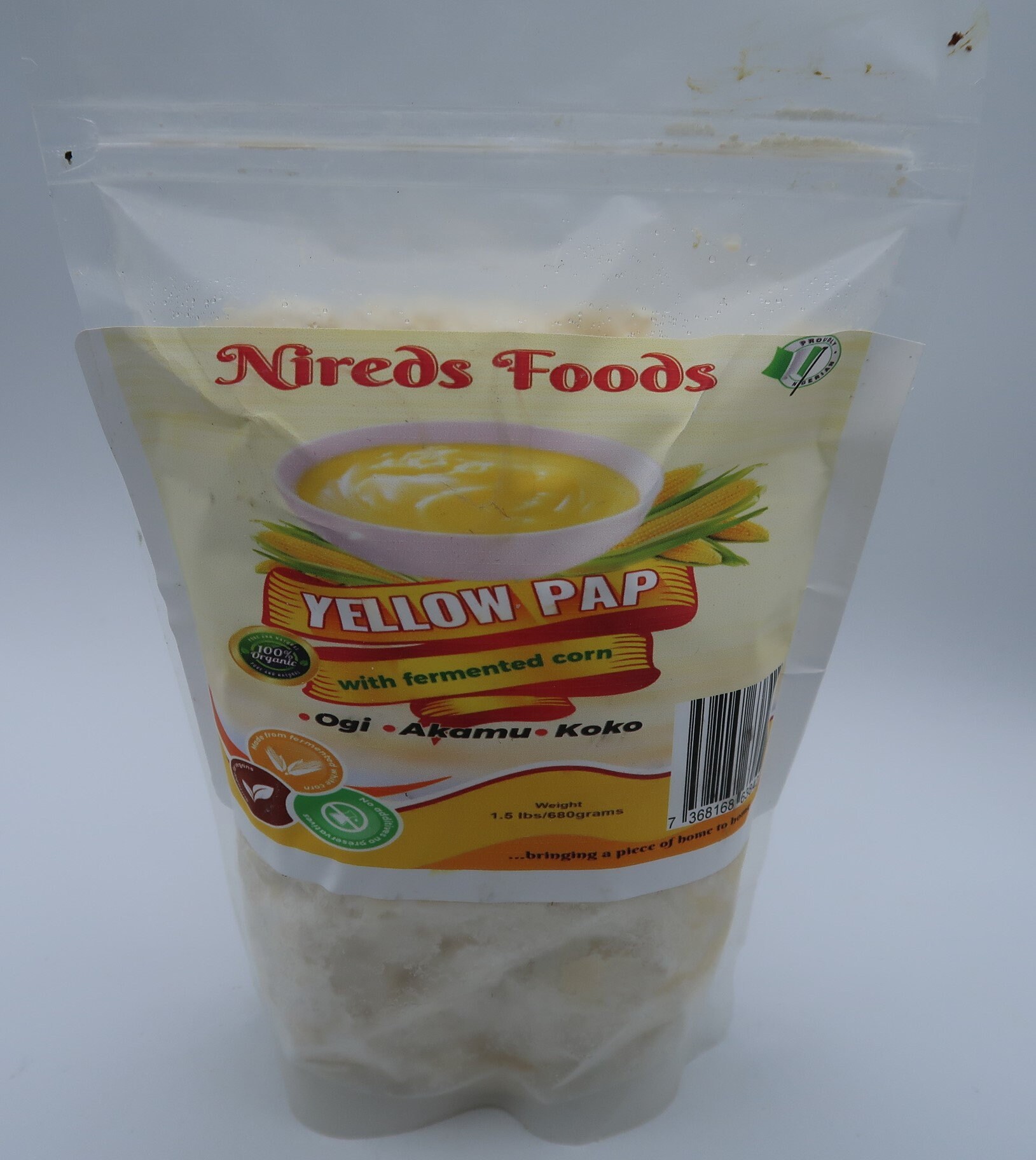 Nigerian Homemade Ogi. Frozen Pap. Fresh Yellow Pap. Ogi. Akamu White ...