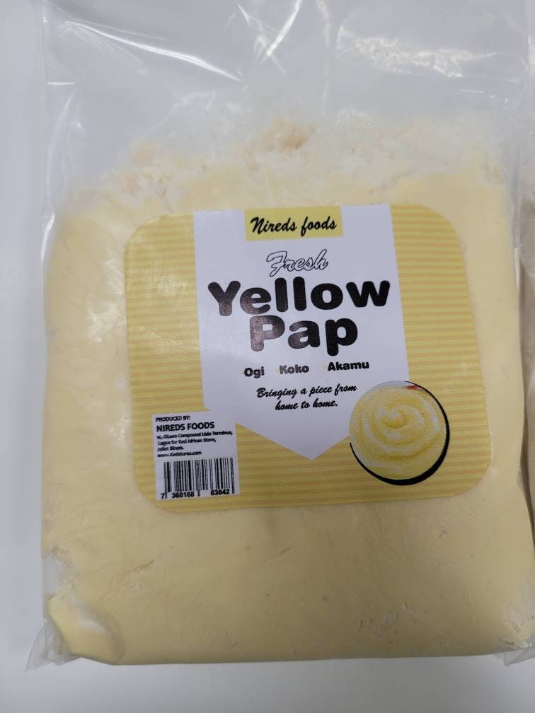 Nigerian Homemade Ogi. Frozen Pap. Fresh Yellow Pap. Ogi. Akamu White ...