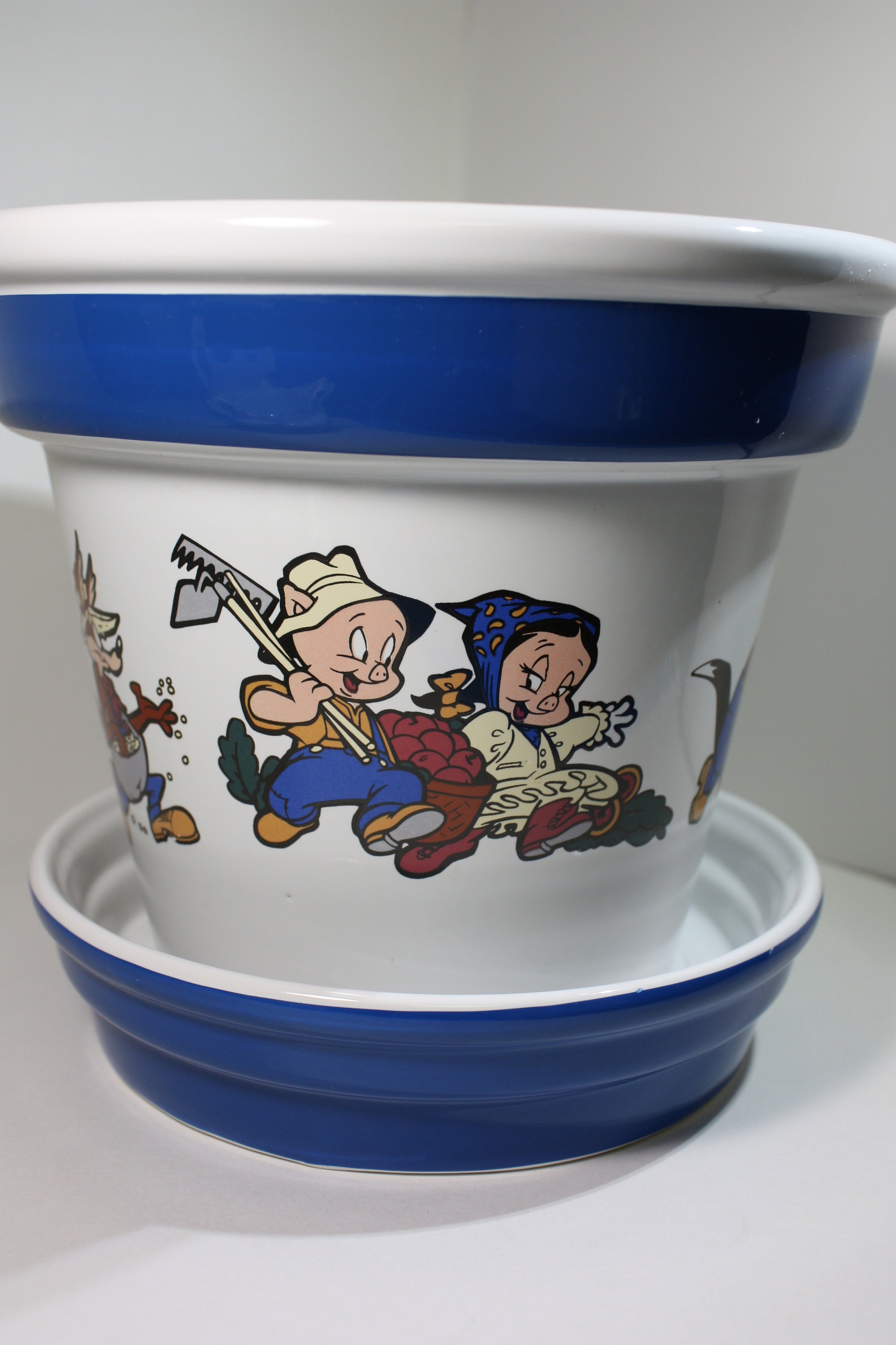 Rare,vintage Looney Tunes Acme Garden Center Flower Pot With Looney ...