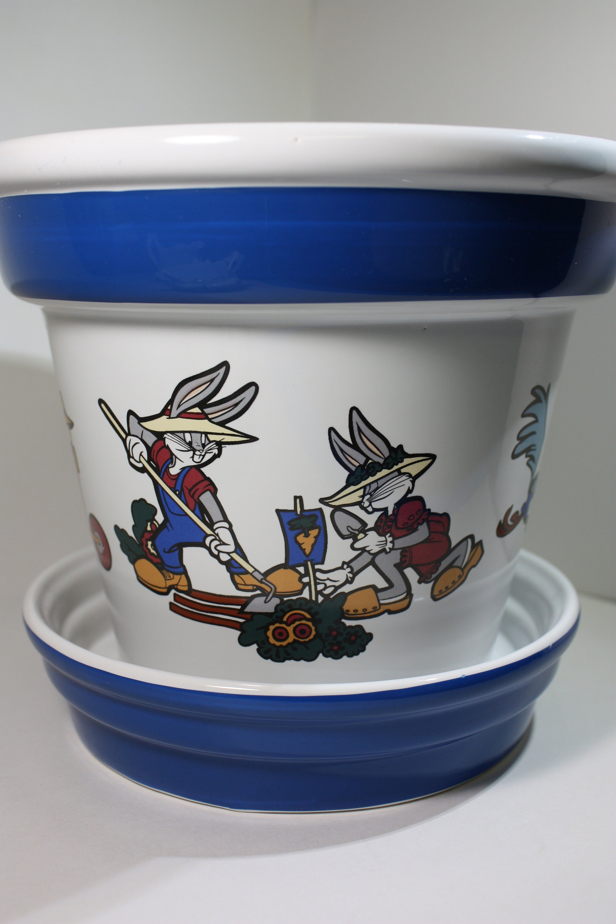 Rare,vintage Looney Tunes Acme Garden Center Flower Pot With Looney ...