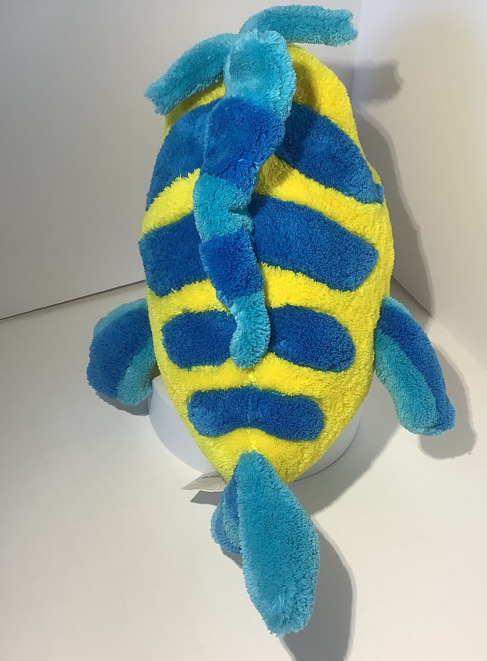 Disney's Little Mermaids Stuffed Flounder Happy, Plush Yellow & Blue ...