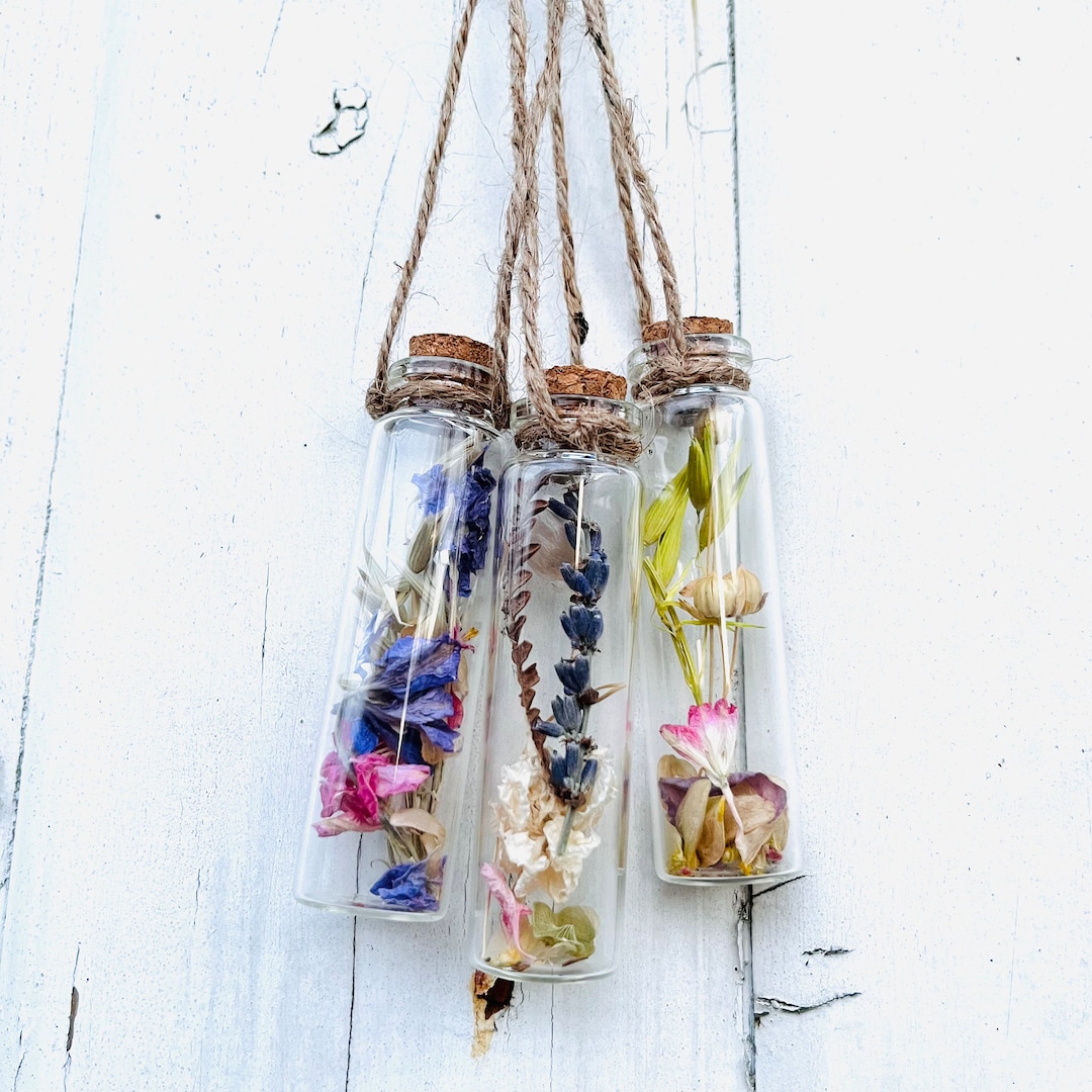 Little Flower Jar | Dried Flower Bottle | Wedding Favours | Flower ...