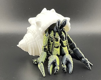Articulated Hermit Crab Fidget Toy Fun Flexible Toy and Unique Desk ...