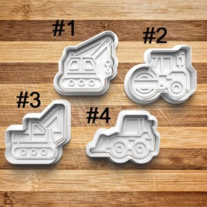 Construction Cookie Cutters | 3D Printed Cookie Cutter | Cookie Stamp ...