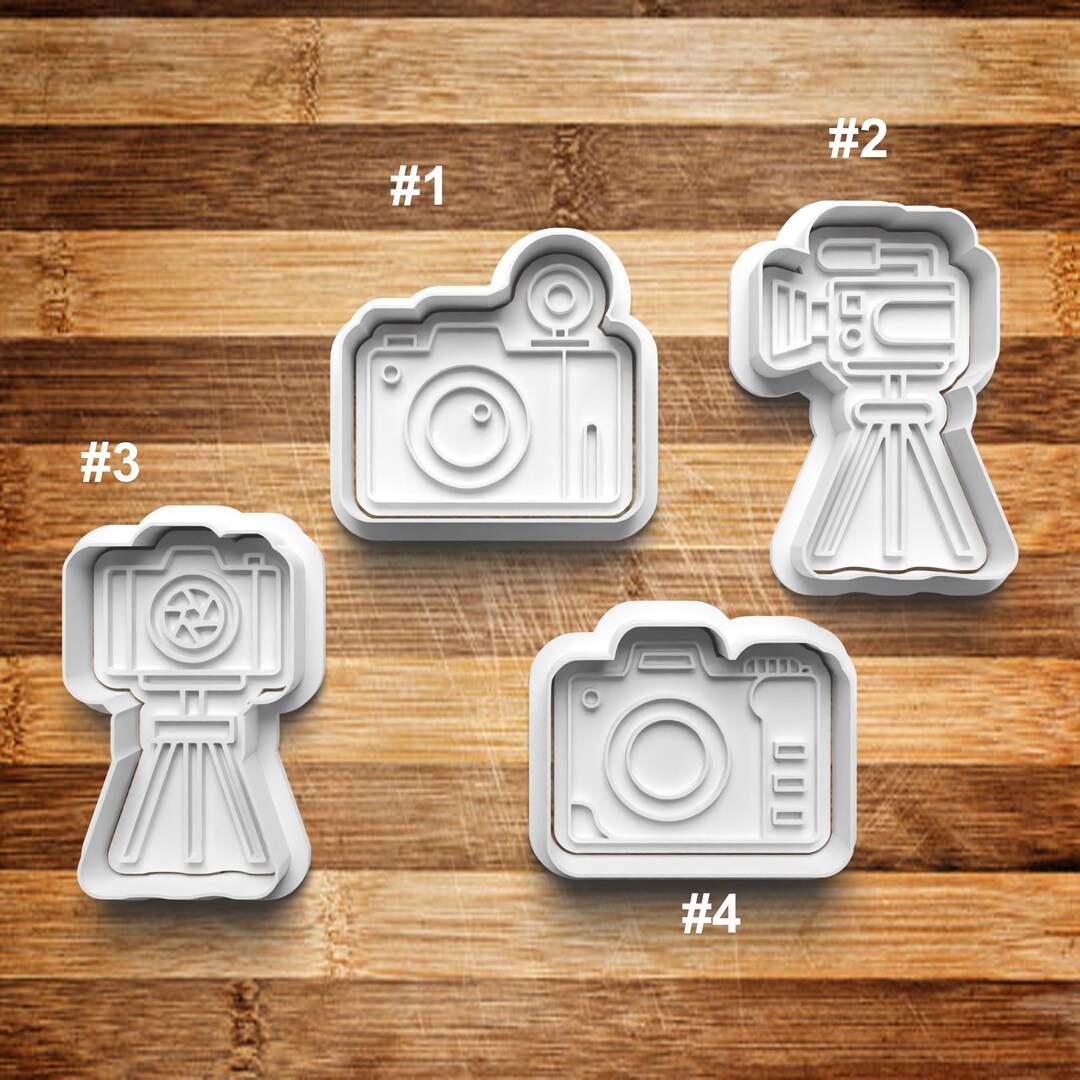 Camera Cookie Cutters | 3D Printed Cookie Cutter | Cookie Stamp ...