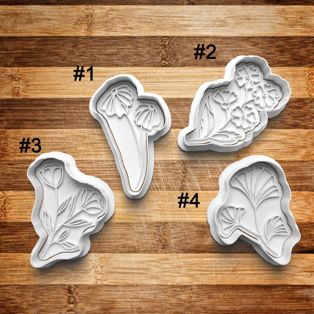 Flower Cookie Cutter | Spring Cookie Cutter | Plant Cookie Cutter | 3D ...