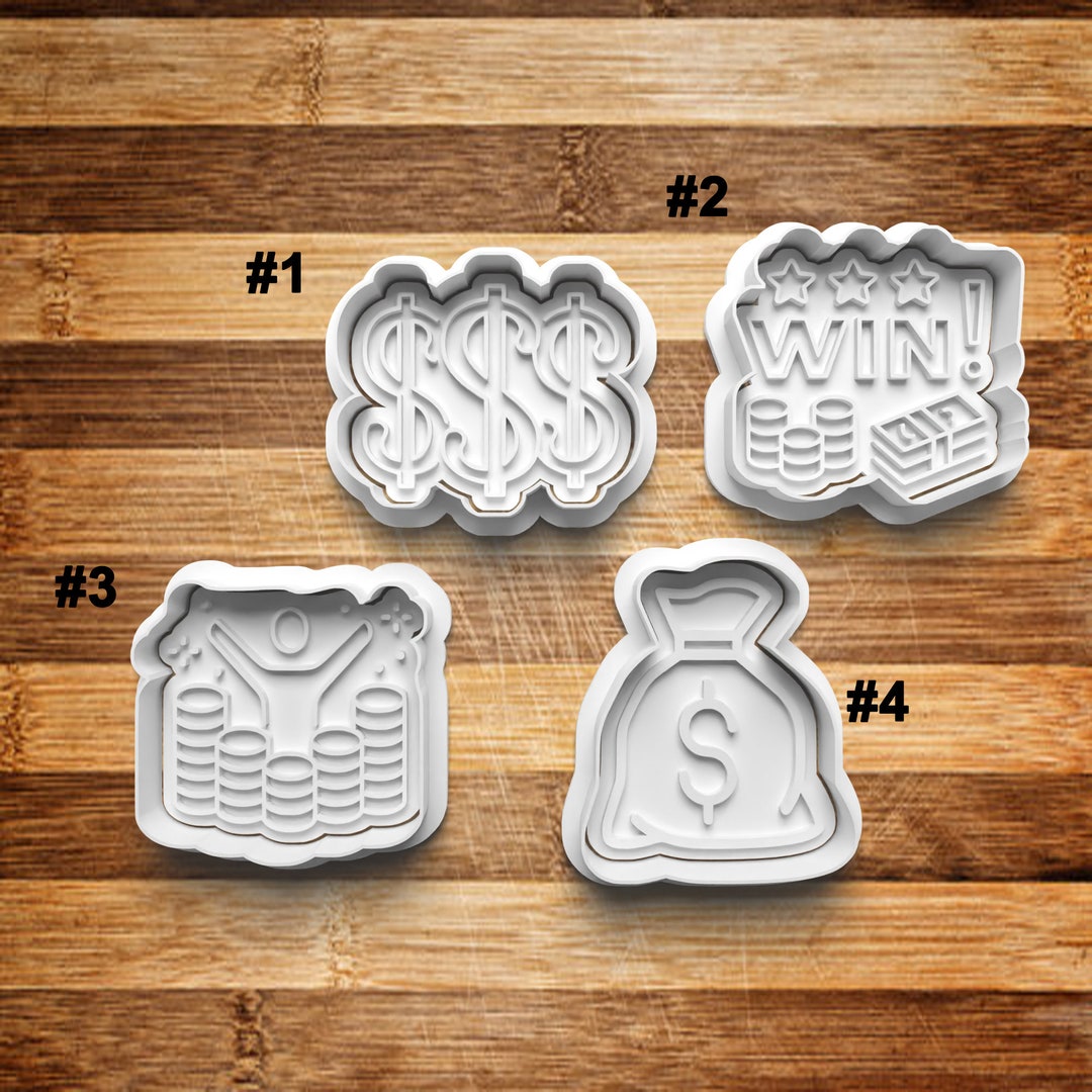 Money Cookie Cutter | Cookie Stamp | Cookie Embosser | Cookie Fondant ...