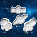 4 Elements Cookie Cutter Cookie Stamp Cookie Embosser Cookie Fondant ...