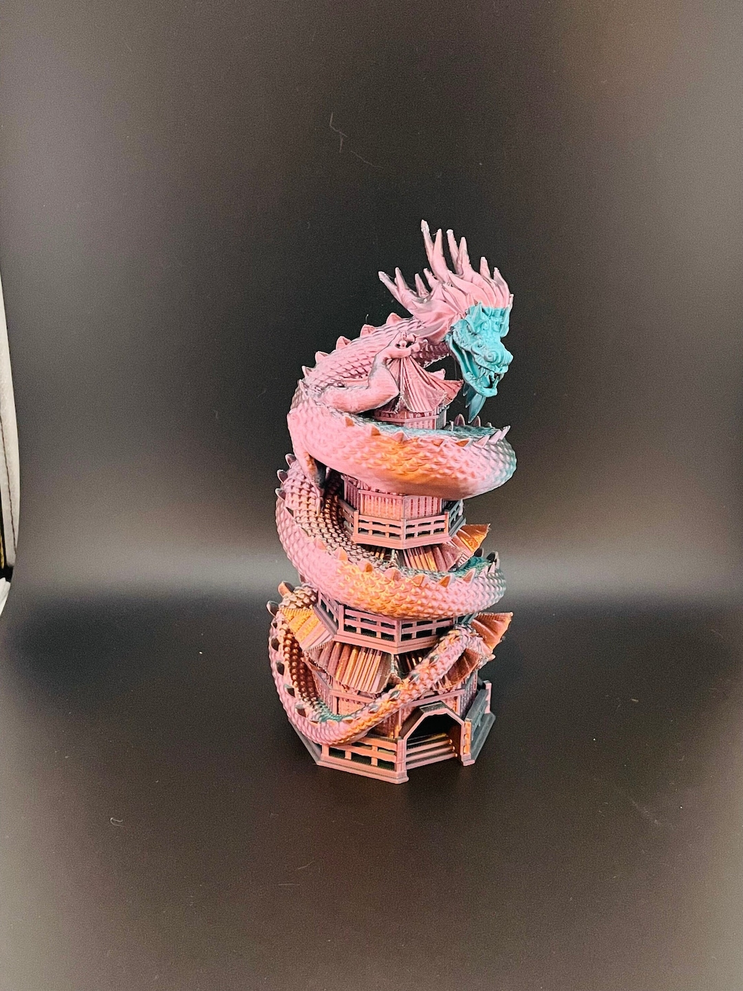 Chinese Dragon Dice Tower DND Dice Tower 3D Printed Game Dice Game ...