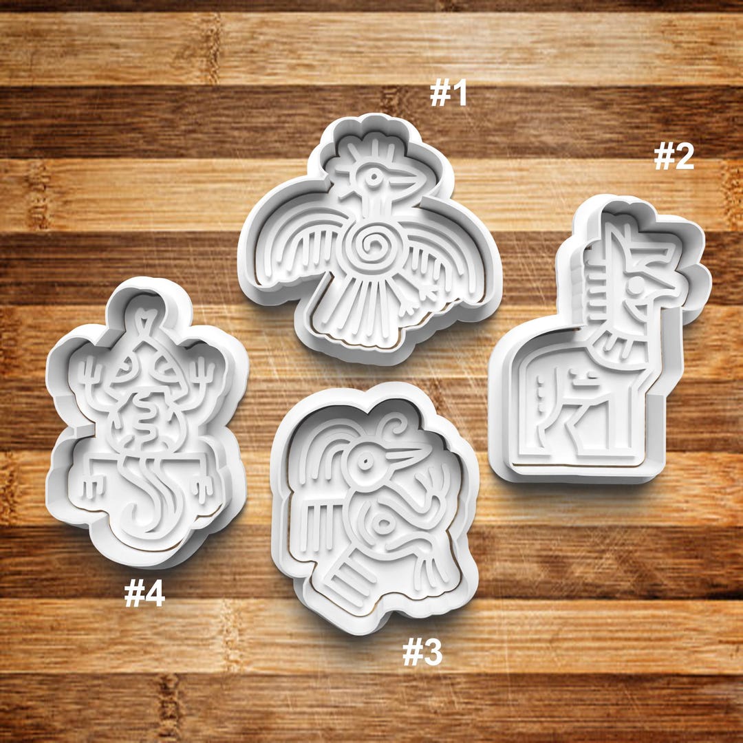 Aztec Cookie Cutter | Cookie Stamp | Cookie Embosser | Cookie Fondant ...