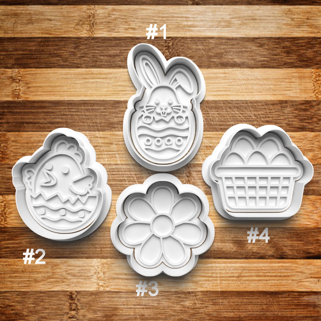 Easter Cookie Cutter | Cookie Stamp | Cookie Embosser | Fondant Cutter ...