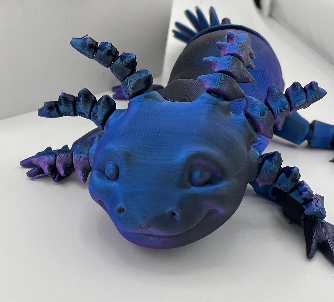 Axolotl Fidget Toy 3D Printed Axolotl Axolotl Desk Toy Axolotl Adult ...