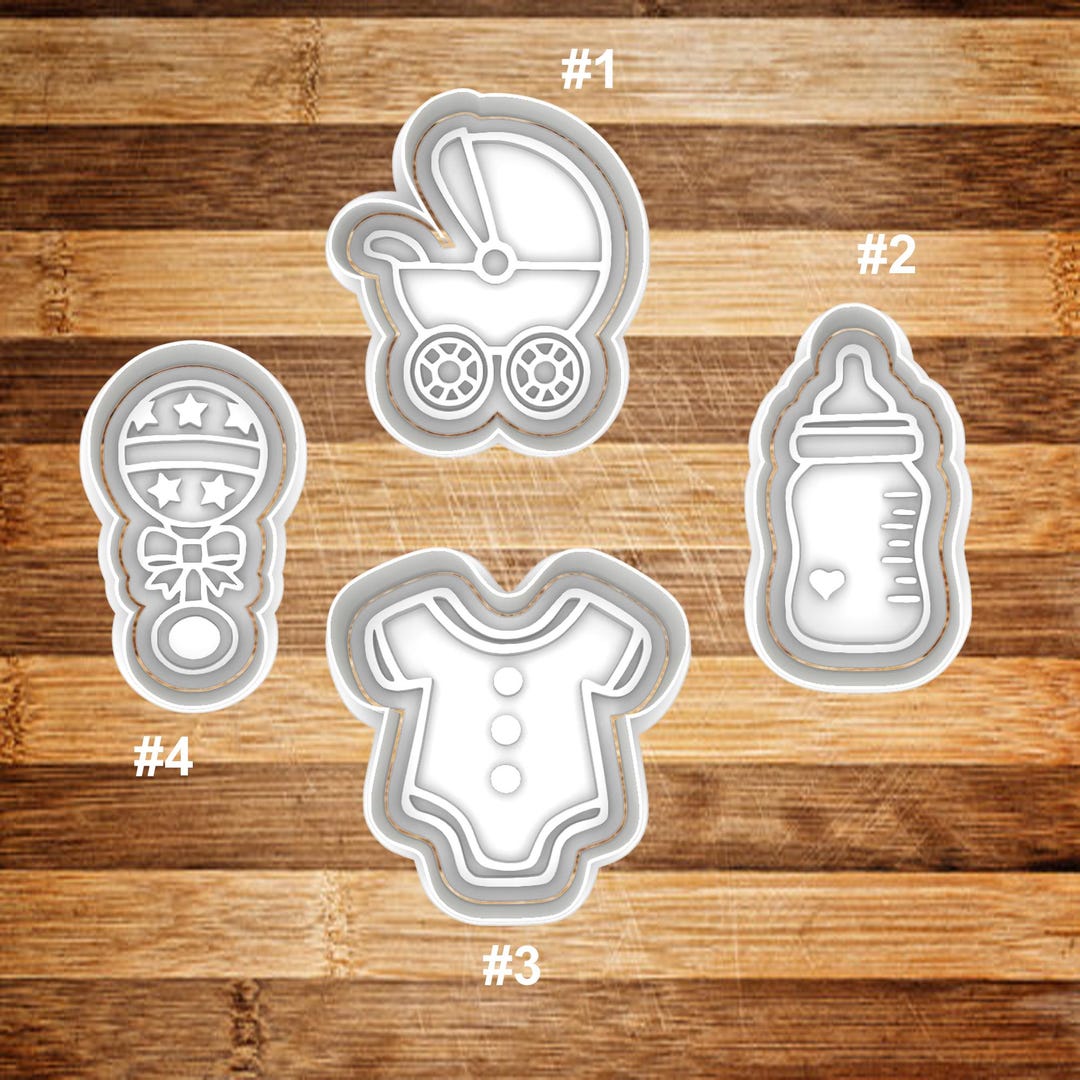 Baby Shower Cookie Cutter | Cookie Stamp | Cookie Embosser | Cookie ...
