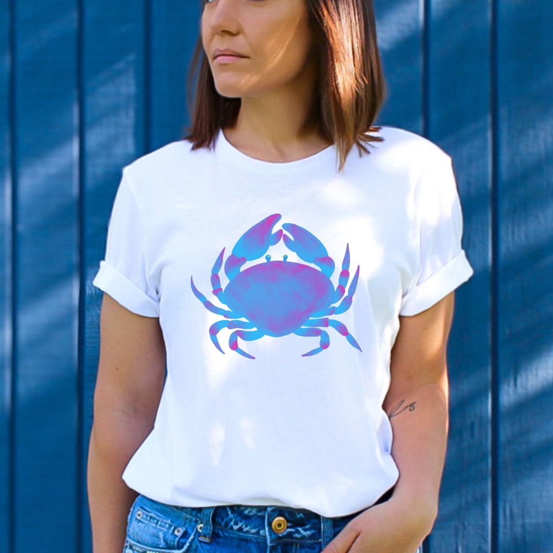 Blue Crab T-shirt, Crab Shirt, Blue Crab Tee, Crab Lover Gift, Gift for ...