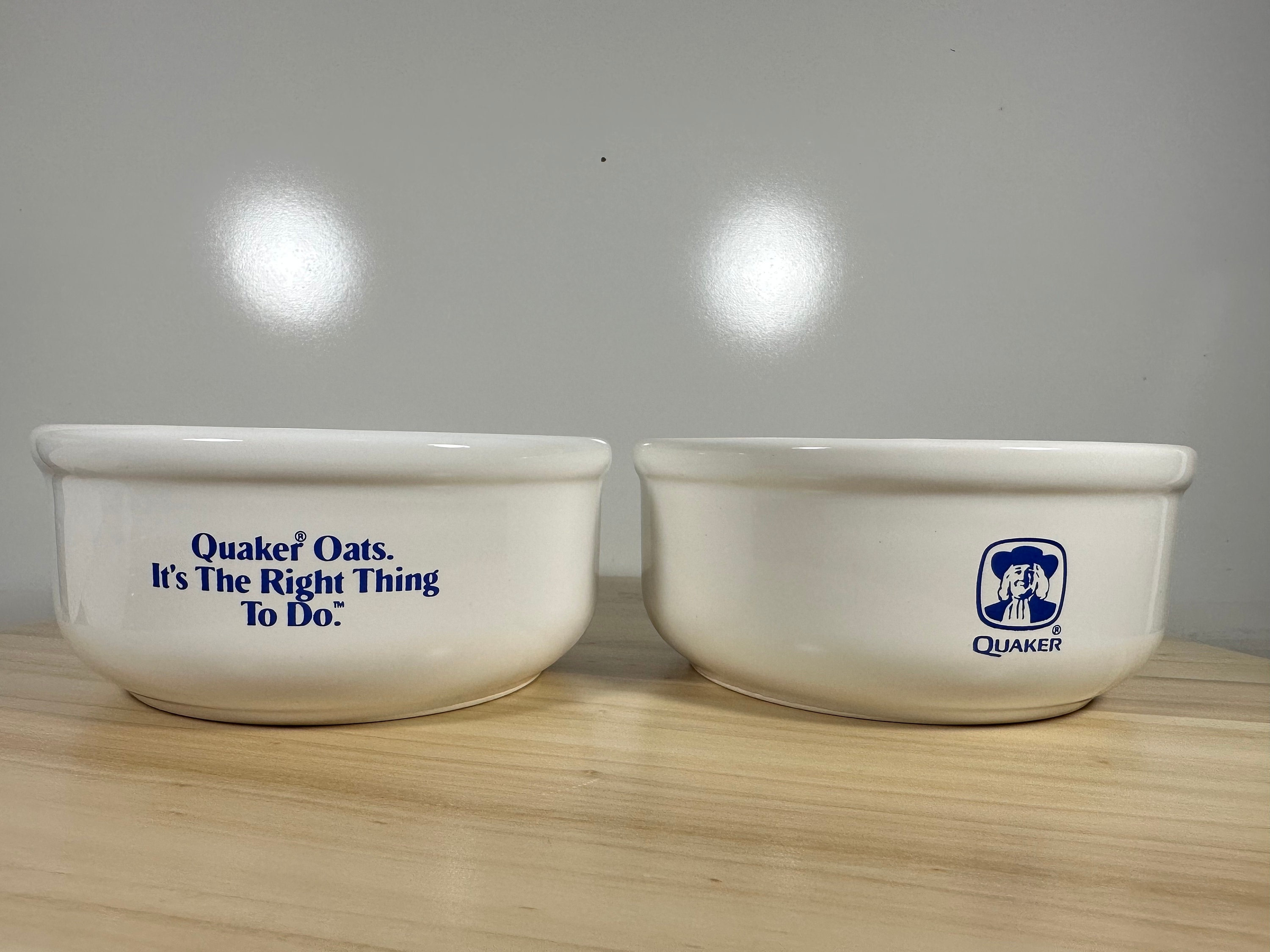 Quaker Cereal Bowls