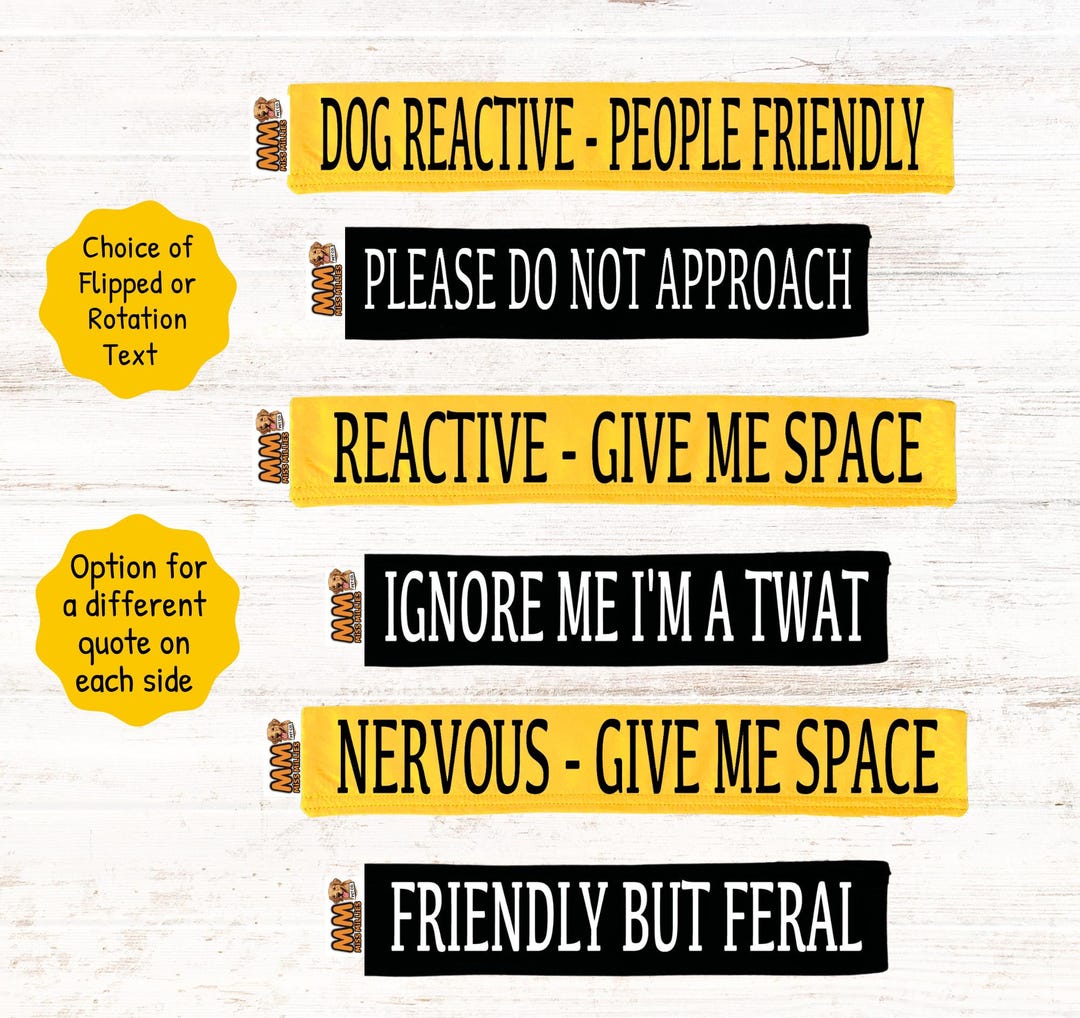 Custom Dog Lead Sleeve. Ideal for Dogs That Are Anxious, Nervous ...