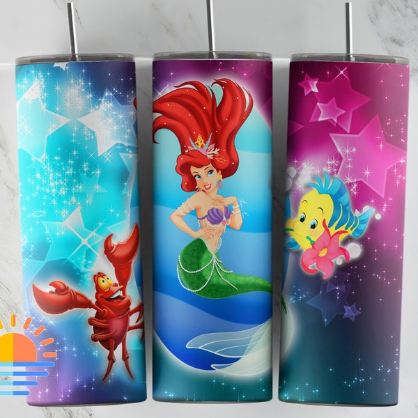 Ariel Tumbler Wrap Png - Etsy