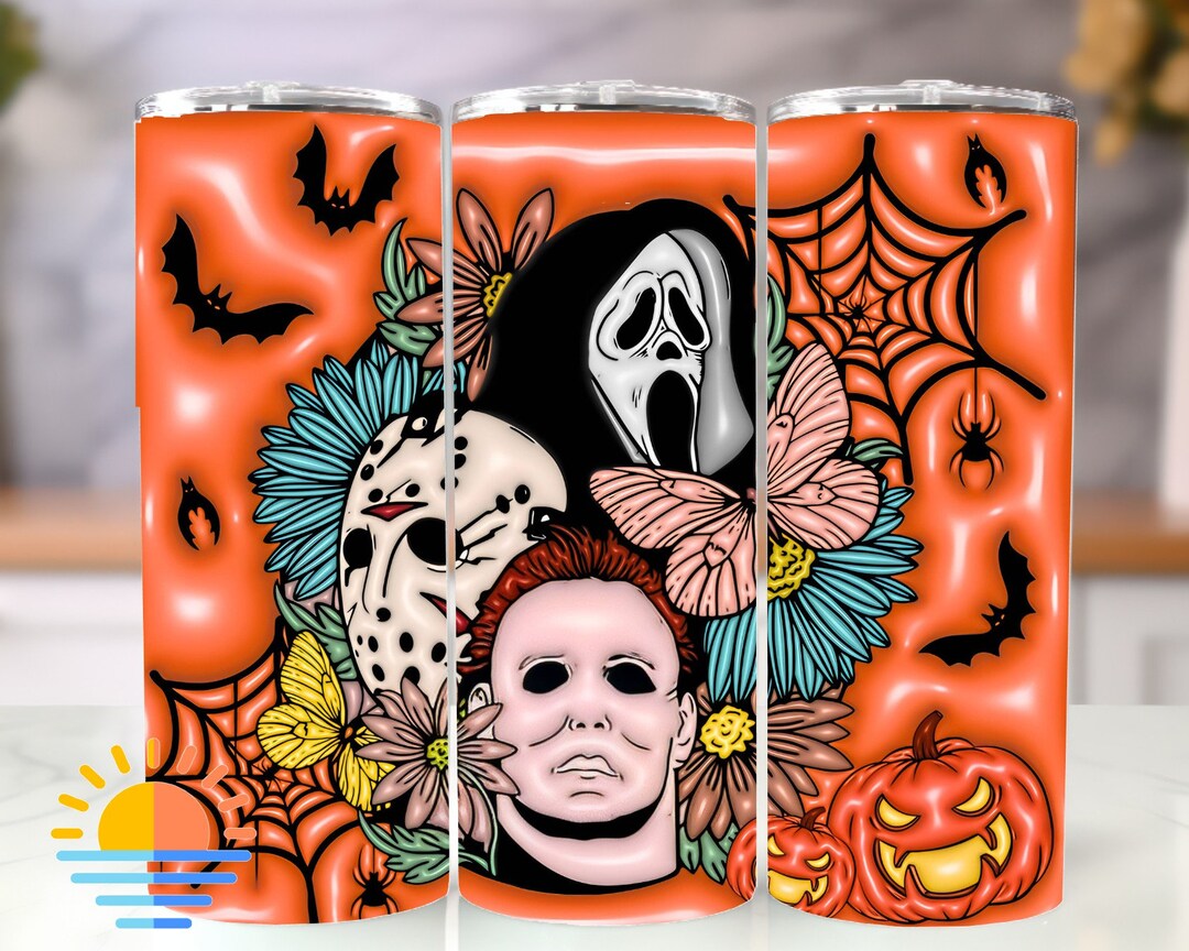 Horror Movie Character Tumbler Sublimation Wrap Design PNG - Etsy