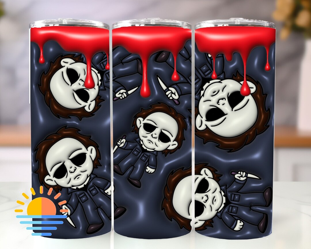 3D Inflated Puff Puffy Horror Movie Characters Icons Inflate - Etsy