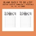 Blank Halloween to Do List Printable, Printable Halloween Checklist ...