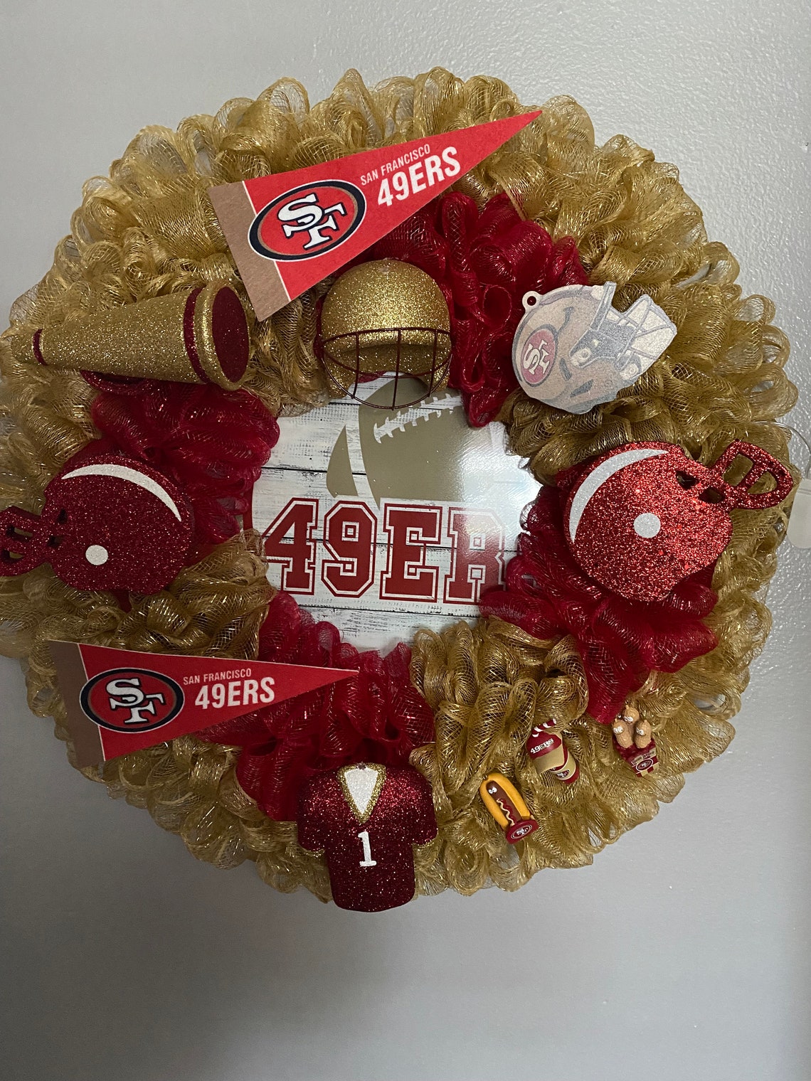 49ers Wreath - Etsy