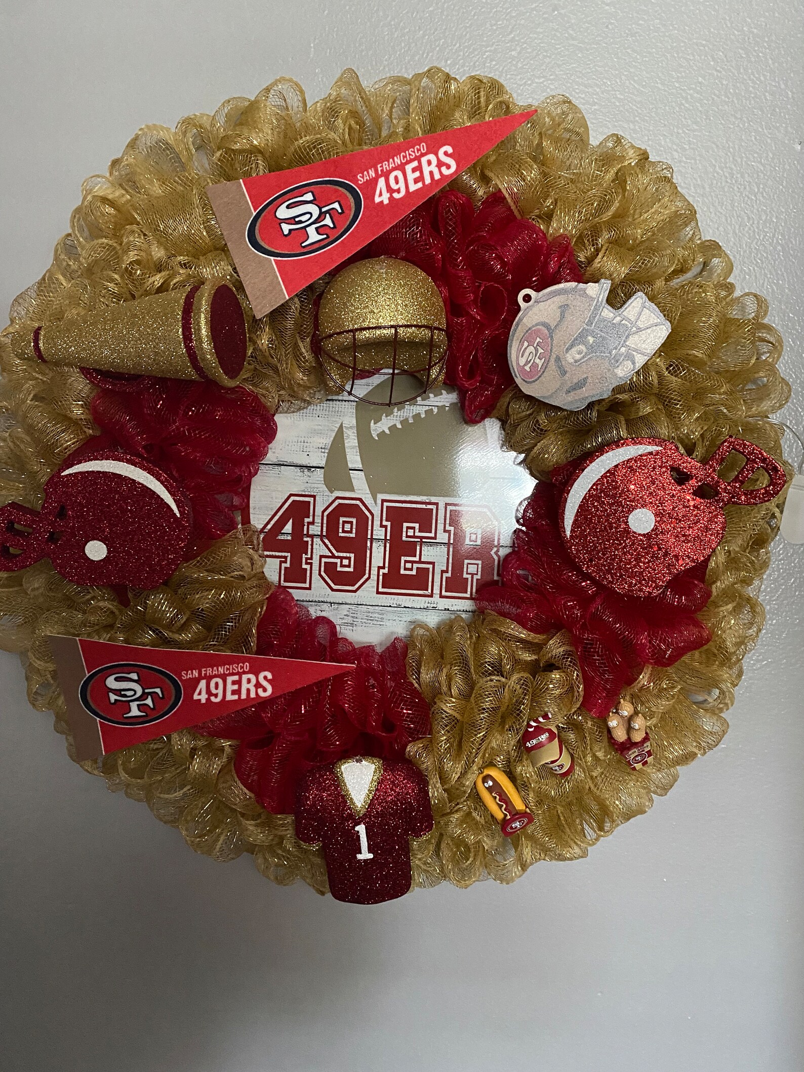 49ers Wreath - Etsy