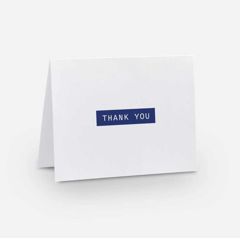 Thank You DIGITAL DOWNLOAD PRINTABLE Pdf Card 3 Sizes Modern - Etsy