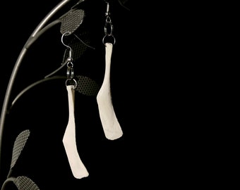 Rib Bone Stud Earrings. Real Animal Bone Earrings. Handmade Nature ...