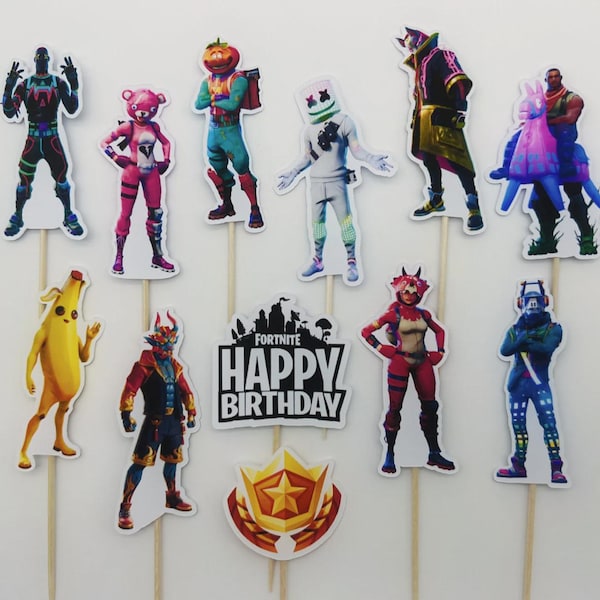 Fortnight Cake Topper - Etsy