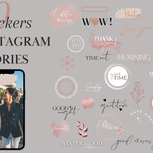 Instagram Stickers - Etsy