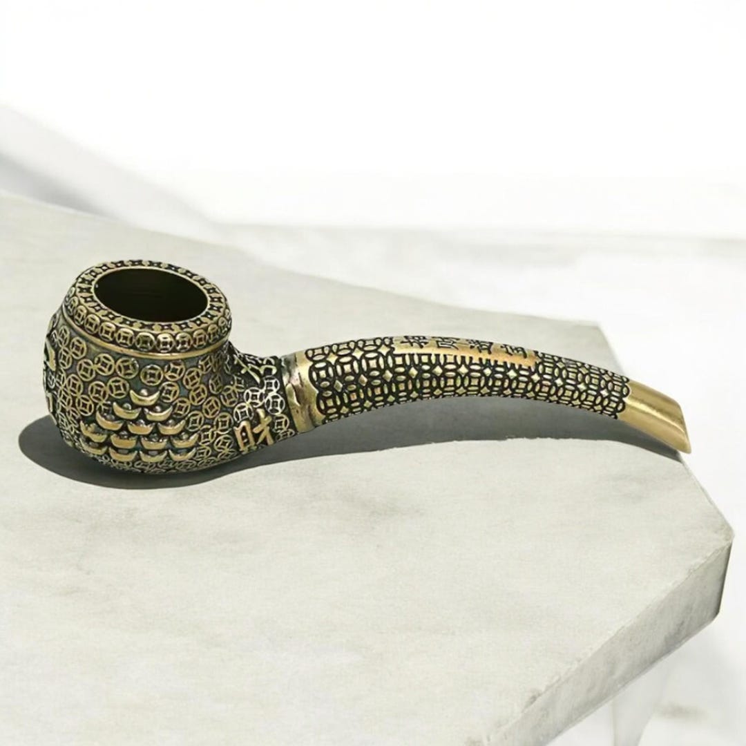 Long Copper Smoking Pipe With Chimney Shape - Unique Narguile Gift - Etsy