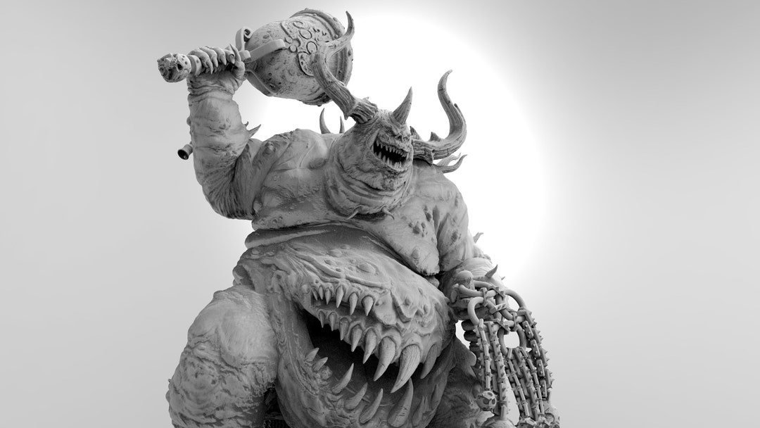 Grand Chun'gus, Chaos Champion, DND or Pathfinder, 8K Resin Based ...