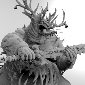 Grand Chun'gus, Chaos Champion, DND or Pathfinder, 8K Resin Based ...