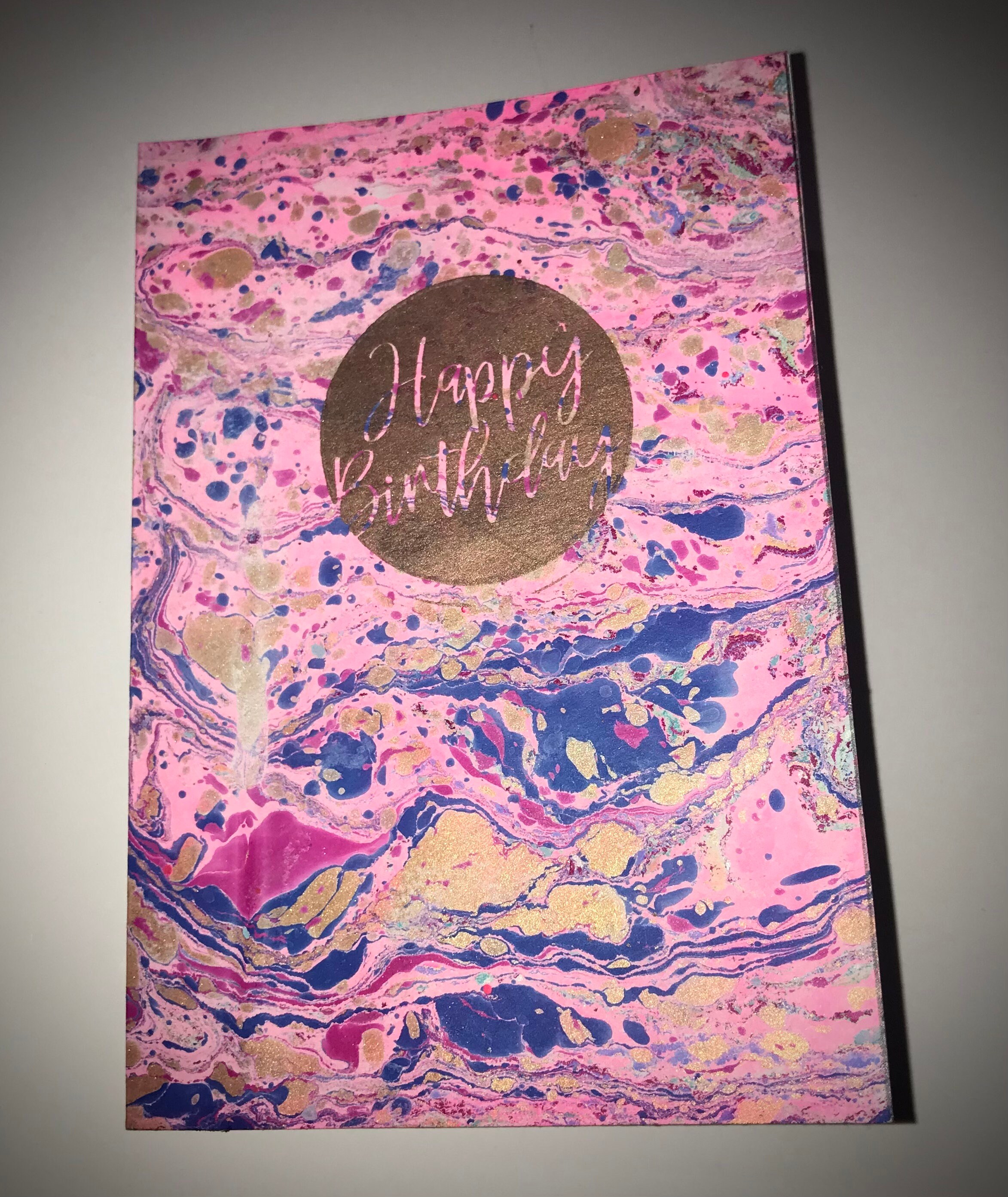 10 Birthday Cards--assorted Marble Cards - Etsy