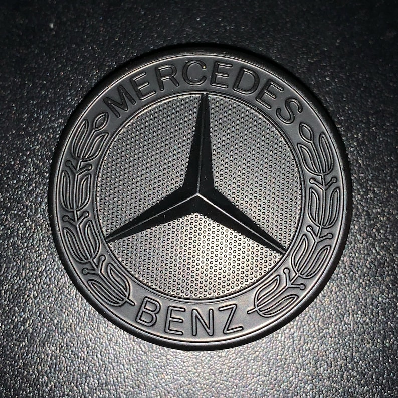Mercedes Benz Hood Emblem Black - Etsy