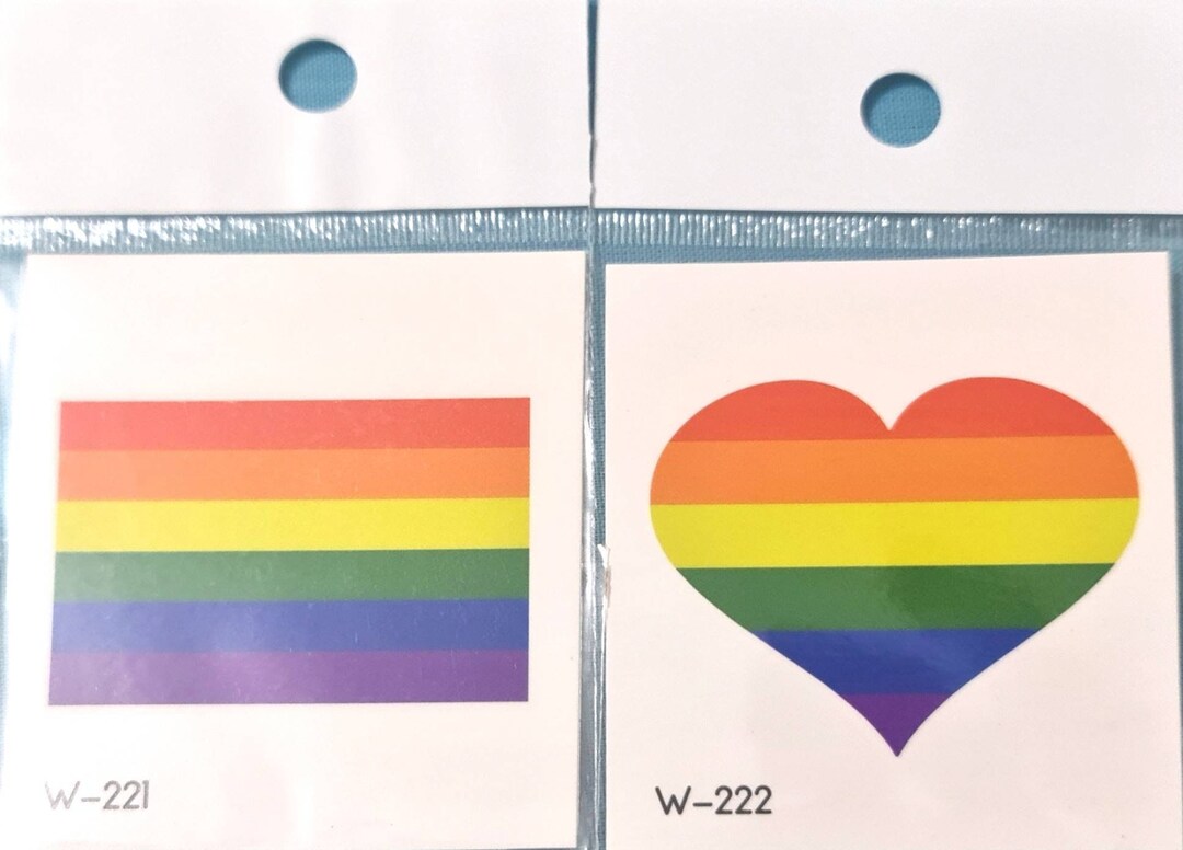LGBTQIA Temporary Pride Tattoos - Etsy