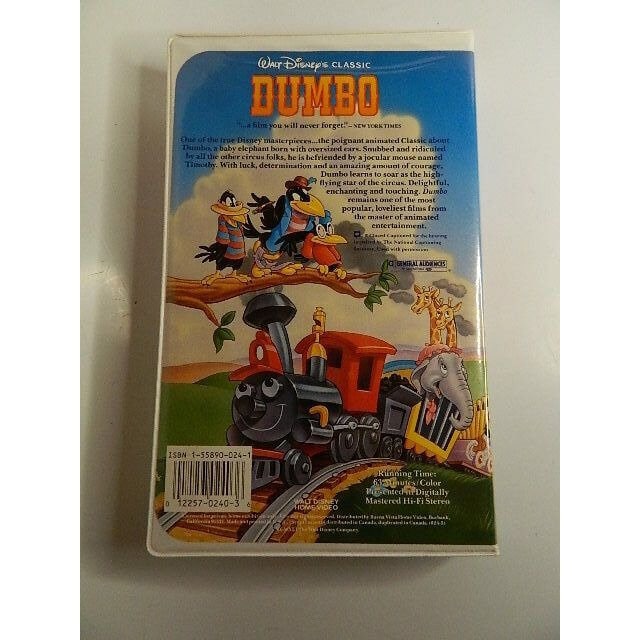 Disney Black Diamond Classic Dumbo VHS - Etsy