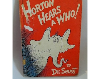 Rare Vintage 1954 Edition Horton Hears a Who by Dr. Seuss, Early Dr ...