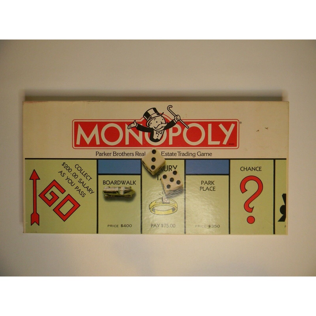 1985 Monopoly Board Game Parker Brothers Complete - Etsy