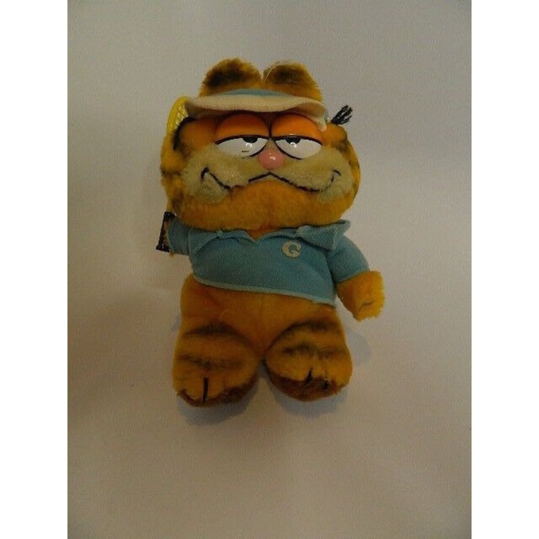 Vintage 1981 8” Garfield Dakin Plush With Tennis Raquet - Etsy
