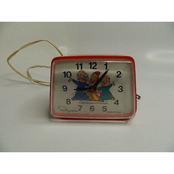 Vintage Chipmunks Clock - Etsy