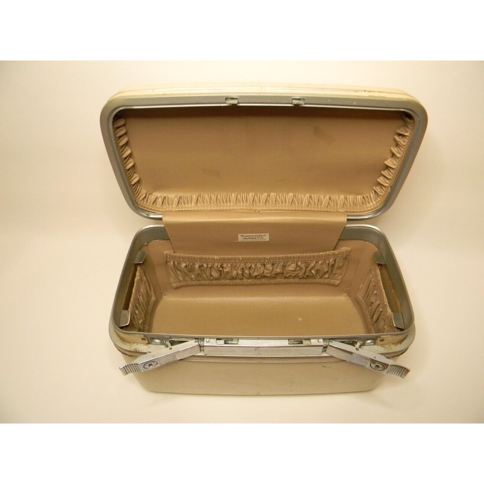 Vintage Samsonite Silhouette Off-white Train Case W\key Missing Tray - Etsy