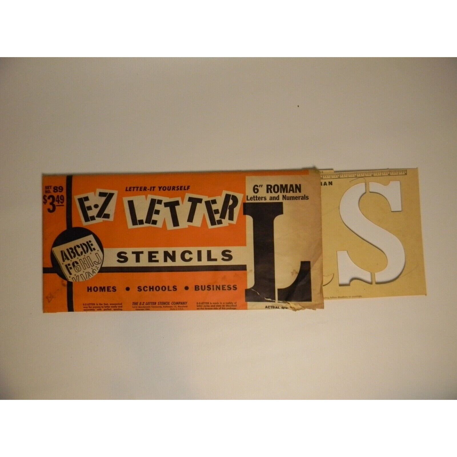 Vintage EZ Letter Stencils 6” Roman Letters and Numerals – 12 Cards - Etsy
