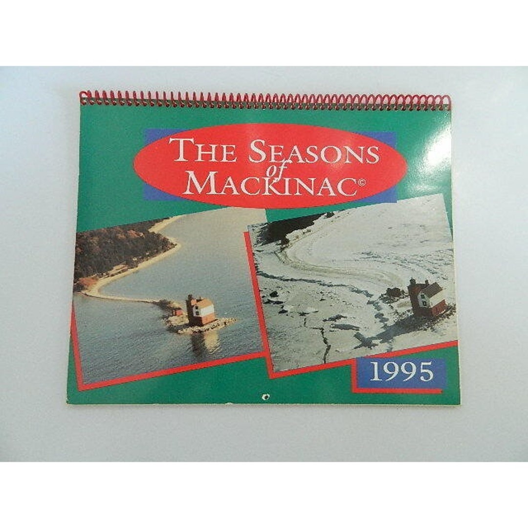 Vintage 1995 Seasons of Mackinac Calendar - Etsy