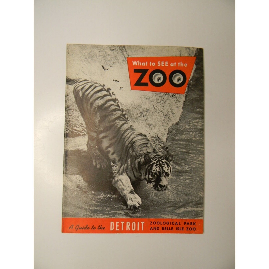Vintage 1947 Detroit Zoo Guide Book - Etsy