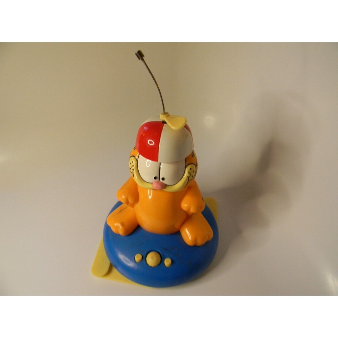 Vintage 11 Garfield Electronic Toy Wspinning Blade on Top of Hat - Etsy